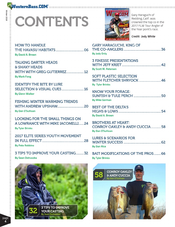 WesternBass Bass Fishing Magazine | Winter 2017 Available Now Free